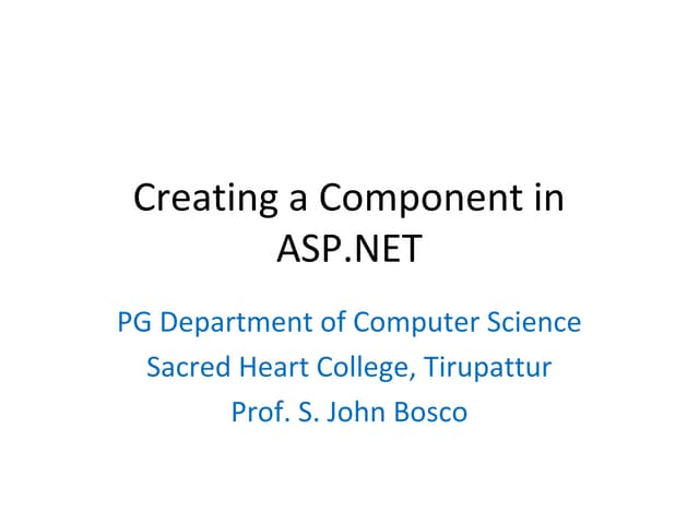 Component Based Programming Ppt Programming Languages Computing 5368