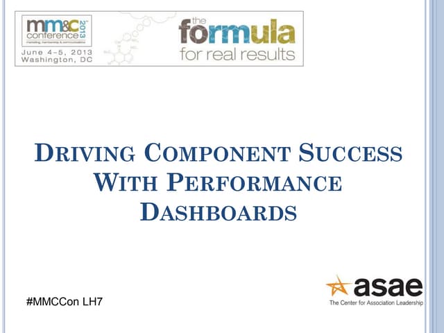 Driving Association Components Success with Dashboards | PPT Driving Association Components Success with Dashboards | PPT
