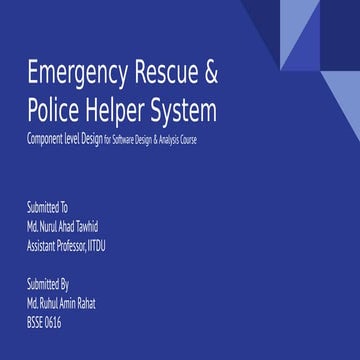 Component Level Design : Emergency Rescue & Police Helper | PDF ...
