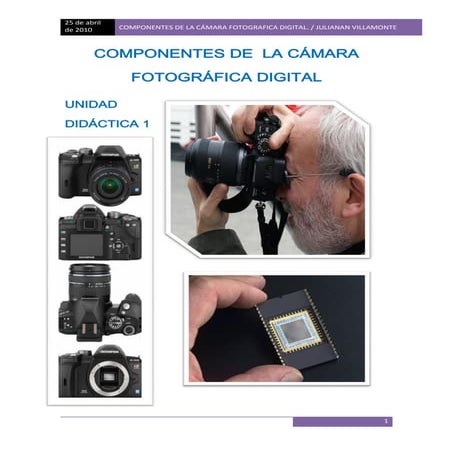 Componentes de la Cámara Fotográfica Digital | PDF