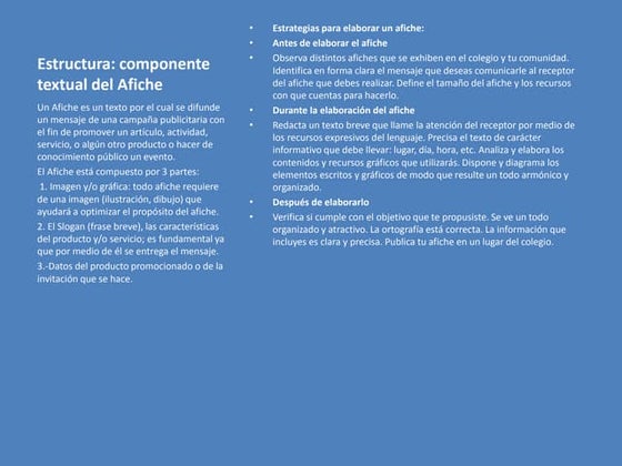 El afiche estructura e importancia | PDF