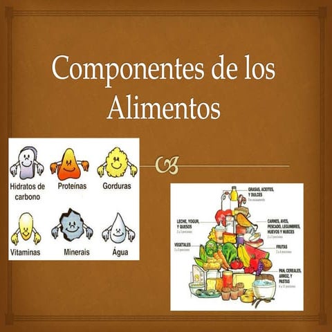 Componentes de los alimentos | PPTX