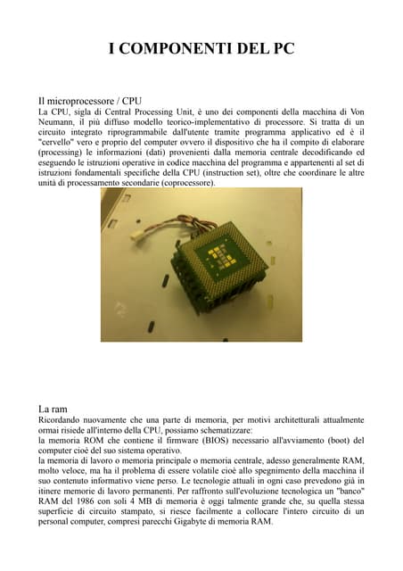 La scheda madre | PDF