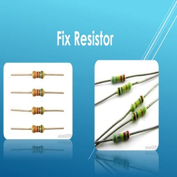 Electronics Components Basic Pptx