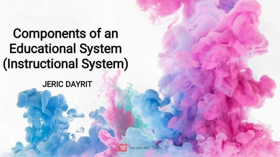 Instructional materials (1) | PPTX | Education industry | Industries