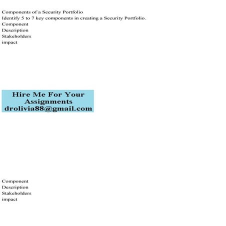 Components of a Security PortfolioIdentify 5 to 7 key components i.pdf