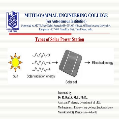 Components of a solar electric generating system | PDF