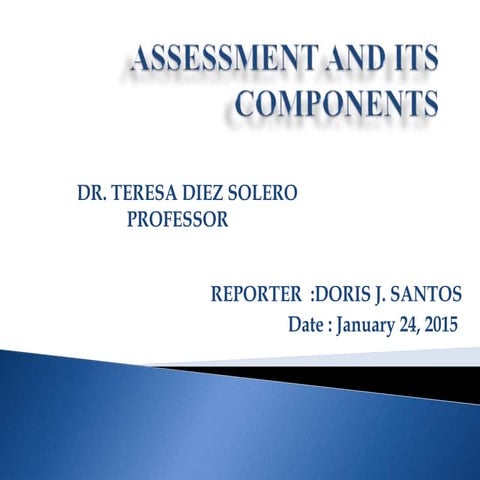 Components of assesment | PPTX