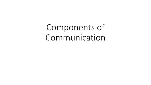 Process of communication | PPT