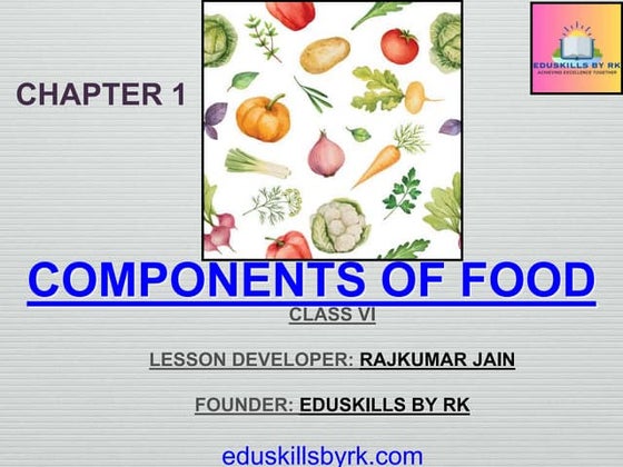 The Six Essential Nutrients: Lesson Plan And Worksheet | PDF ...