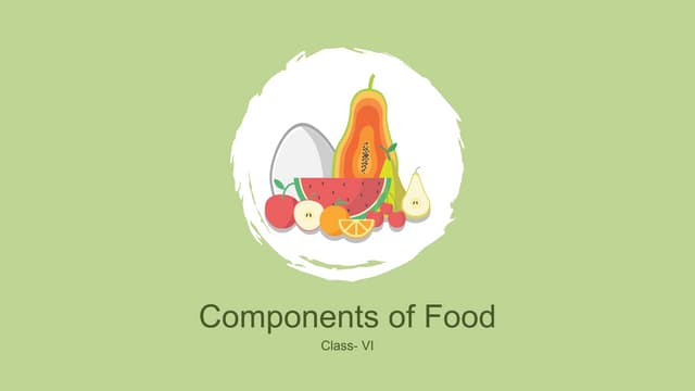 The 6 nutrients | PPT