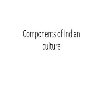 Detailed components of The Indian Culture | PPTX | Hinduism | Religion ...