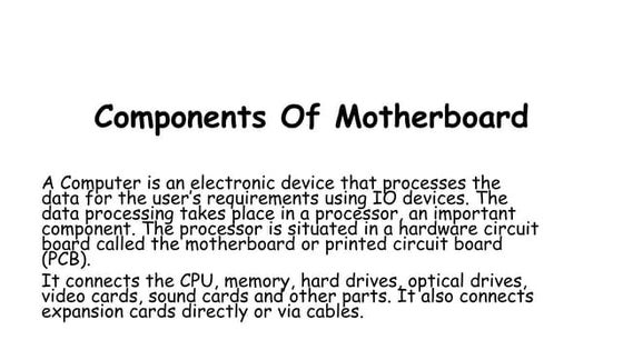 Computer Hardware: Parts & Functions | PPTX | Computer Peripherals | Computing