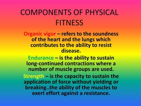 Components of physical fitness | PPT | Heart and Cardiovascular ...