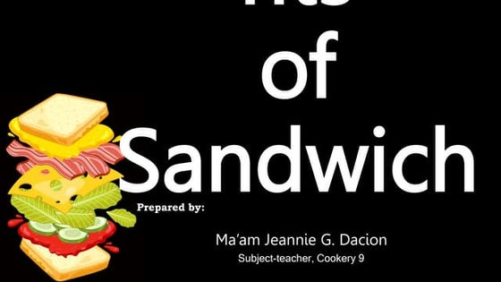 Present Variety of Sandwiches- Lesson 3- Part 2.pptx