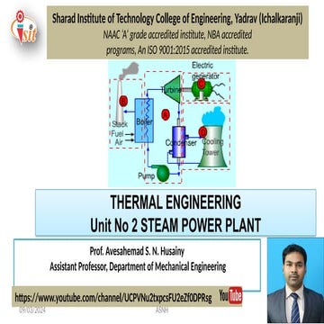 Components of steam power plant and cycles.pptx