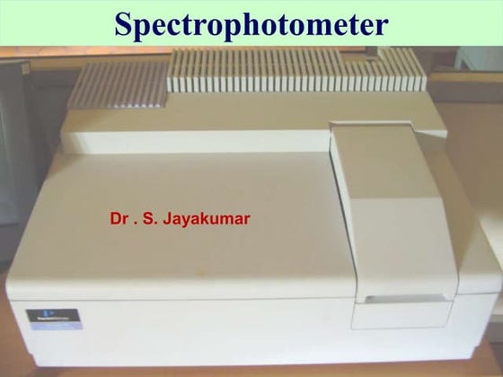 Uv visible spectrophotometer | PPT | Chemistry | Science
