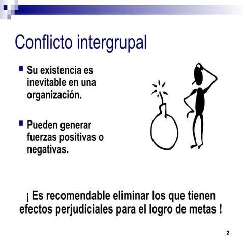 Comportamiento y conflicto intergrupal .ppt