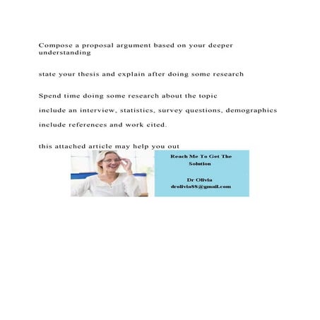 Compose a proposal argument based on your deeper understanding.docx