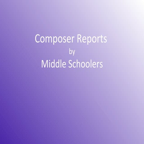 Composer pres | PPT