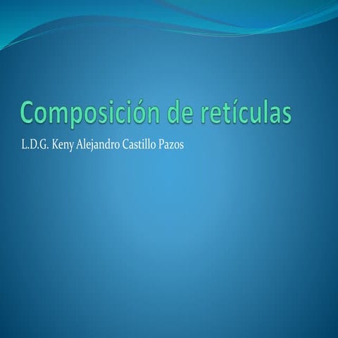 Tipos de reticulas | PDF