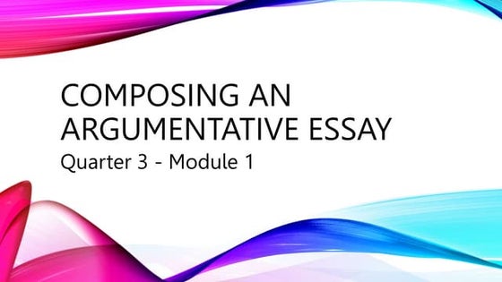 MODULE 3 Writing n Exposition or Discussion on a Familiar Issue to ...