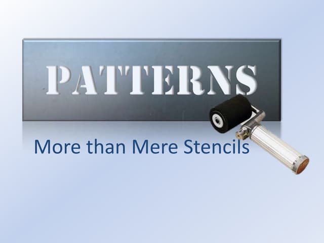 Patterns More Than Mere Stencils Pptx Programming Languages Computing