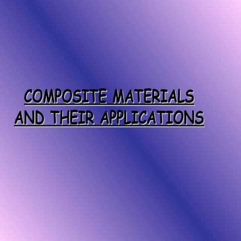 Composite materials | PPT