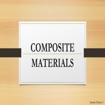 Composite materials | PPT