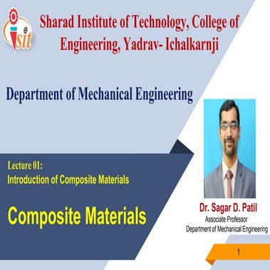 Introduction to Composite Materials Lecture no.01