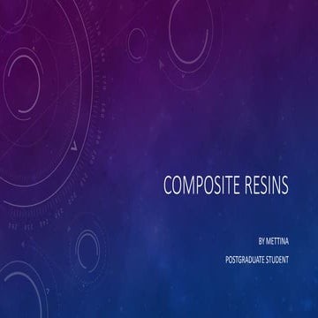Composite resins I | PPTX