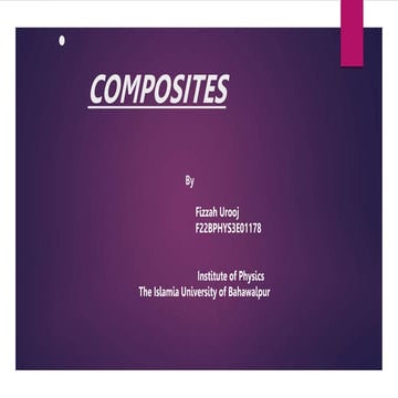 Composites of materials | PPT