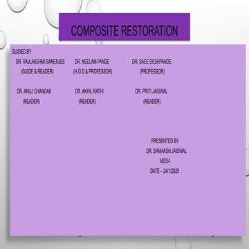 Composites in dentistry and its application .pptx