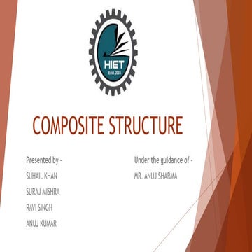Composite structure of concrete and steel. | PPTX