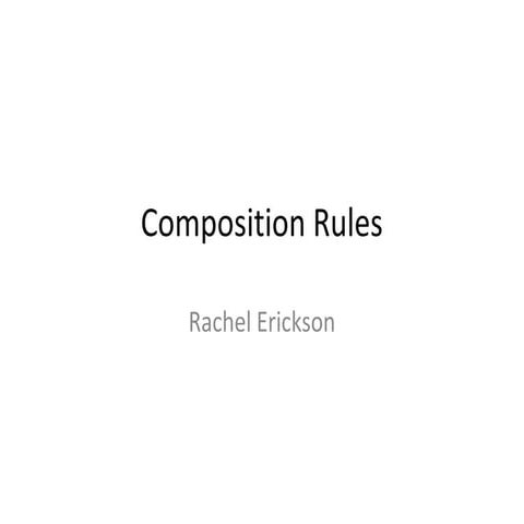 Composition Rules | PPT