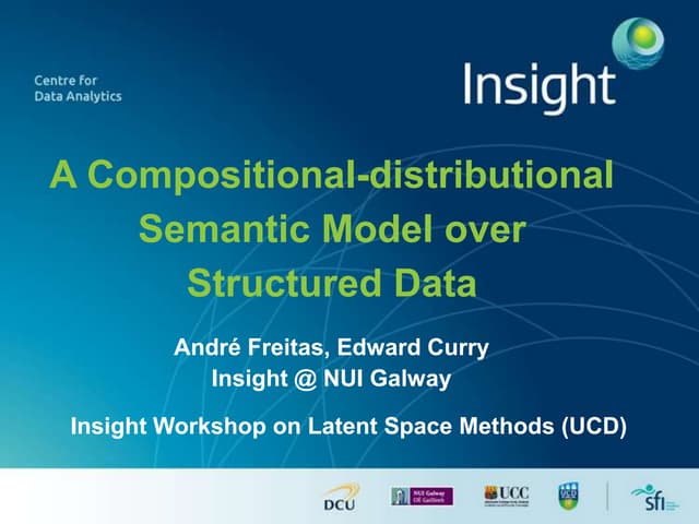 A Compositional Distributional Semantic Model Over Structured Data Ppt