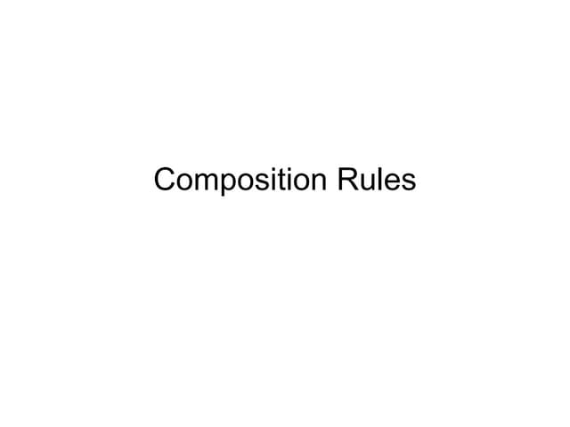Six Photography Composition Rules | PPT