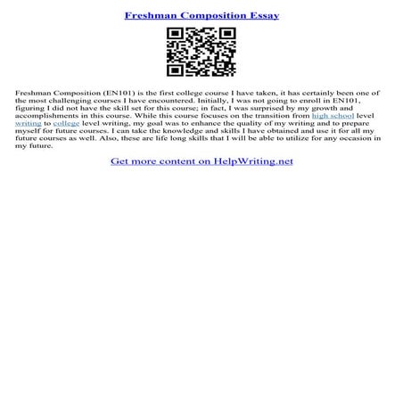 Composition Essay | PDF