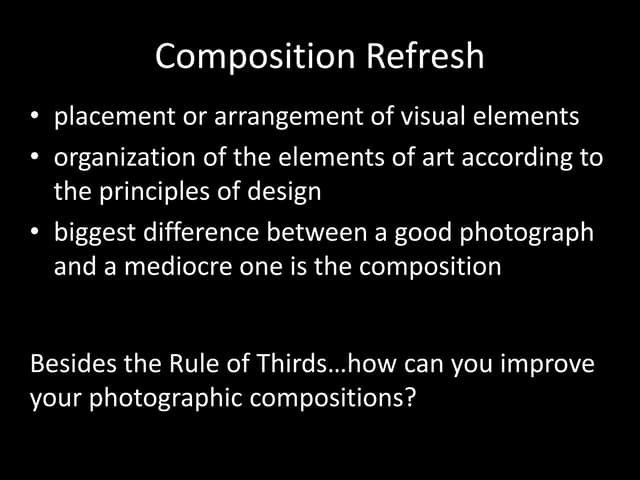 20 rules of photo composition | PPTX