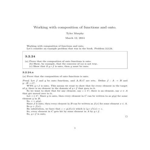 Composition of functions | PDF