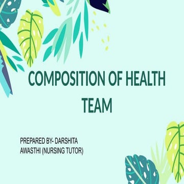composition of health team.pptx--------- | PPTX