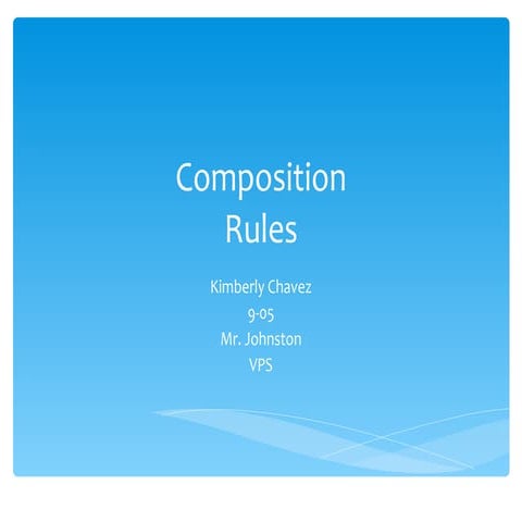 Kim's Composition Rules | PPT
