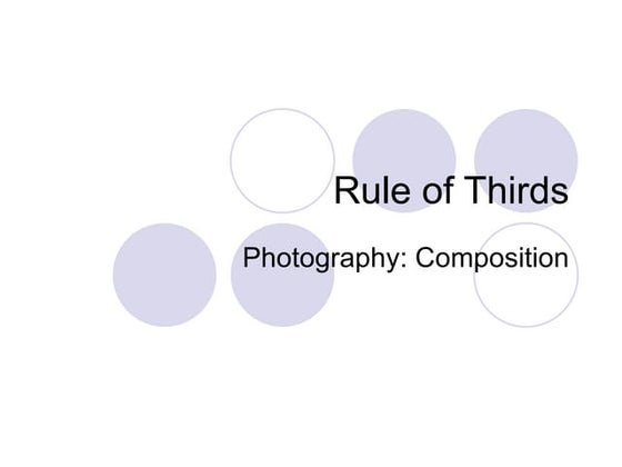 Rule of thirds | PPT