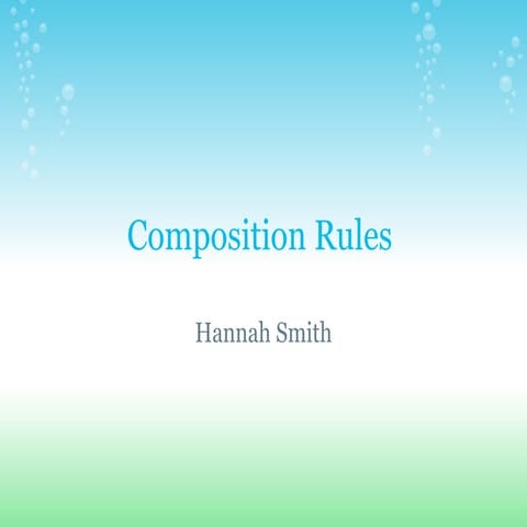 Composition rules 1 | PPT