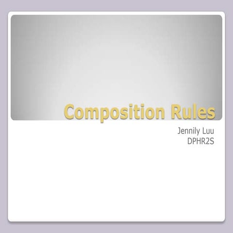 Composition rules | PPT