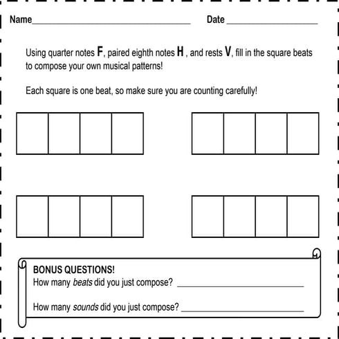 CompositionwithTaTitiandRest worksheet 1 | PPTX