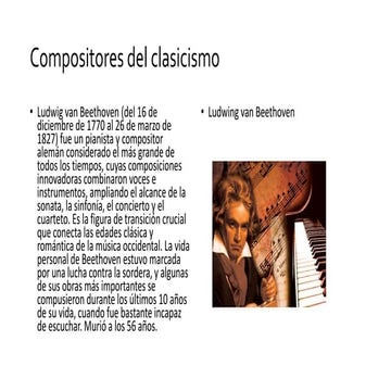 Compositores del clasicismo | PPTX