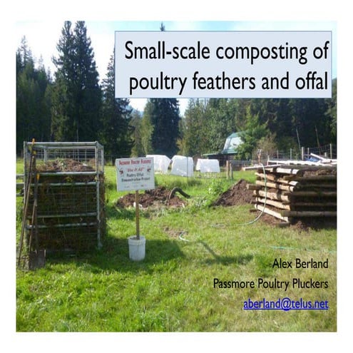 Composting poultry offal january 2014 | PDF