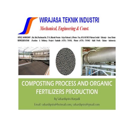 Composting process and organic fertilizers production | PDF