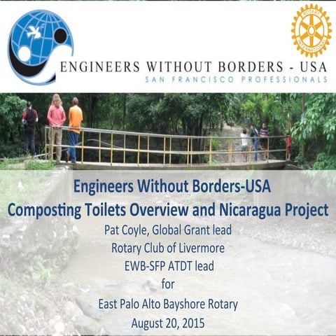 Engineers Without Borders-­‐USA Compos7ng Toilets Overview and Nicaragua Project for East Palo ...